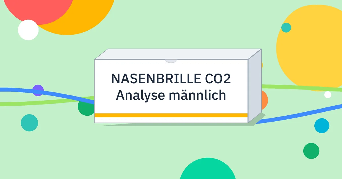 Symbolbild: Packung mit der Aufschrift NASENBRILLE CO2 Analyse männlich (PZN 00540050) – Verfügbarkeit und Bezug in Apotheken in Frankfurt am Main