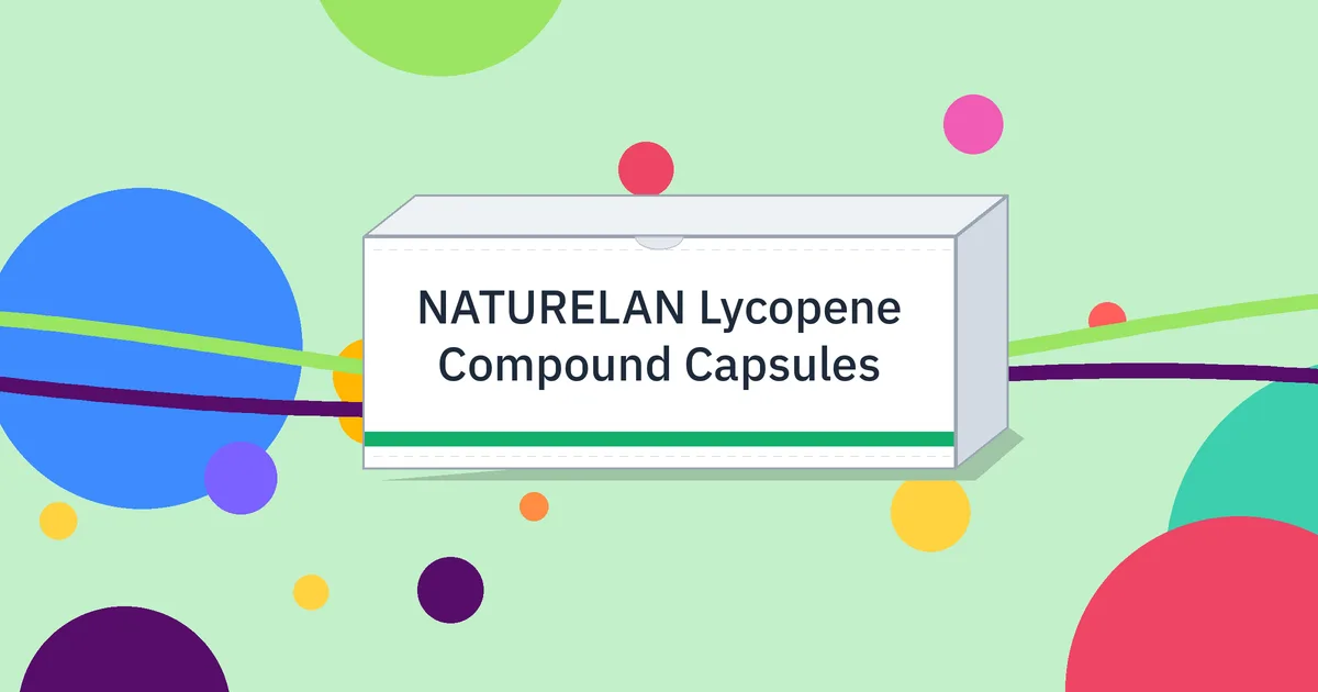 Symbolbild: Packung mit der Aufschrift NATURELAN Lycopene Compound Capsules (PZN 20094807) – Verfügbarkeit und Bezug in Apotheken in Frankfurt am Main