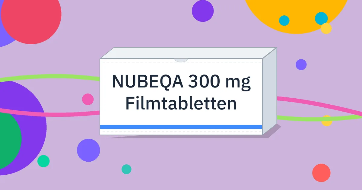 Symbolbild: Packung mit der Aufschrift NUBEQA 300 mg Filmtabletten (PZN 19429088) – Verfügbarkeit und Bezug in Apotheken in Frankfurt am Main