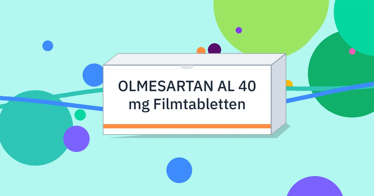 Symbolbild: Packung mit der Aufschrift OLMESARTAN AL 40 mg Filmtabletten (PZN 12572084) – Verfügbarkeit und Bezug in Apotheken in Frankfurt am Main