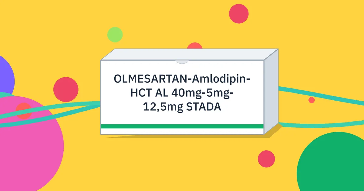 Symbolbild: Packung mit der Aufschrift OLMESARTAN-Amlodipin-HCT AL 40mg-5mg-12,5mg STADA (PZN 20088741) – Verfügbarkeit und Bezug in Apotheken in Frankfurt am Main