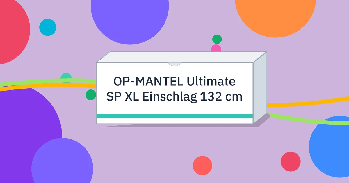 Symbolbild: Packung mit der Aufschrift OP-MANTEL Ultimate SP XL Einschlag 132 cm (PZN 04703388) – Verfügbarkeit und Bezug in Apotheken in Frankfurt am Main