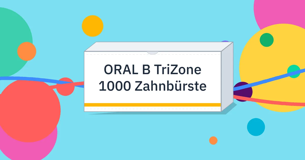 Symbolbild: Packung mit der Aufschrift ORAL B TriZone 1000 Zahnbürste (PZN 11006081) – Verfügbarkeit und Bezug in Apotheken in Frankfurt am Main