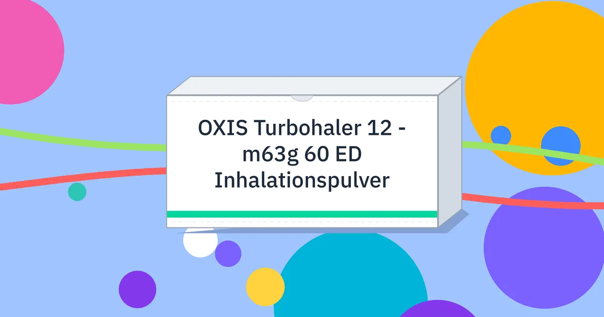 Symbolbild: Packung mit der Aufschrift OXIS Turbohaler 12 -m63g 60 ED Inhalationspulver (PZN 10090837) – Verfügbarkeit und Bezug in Apotheken in Frankfurt am Main