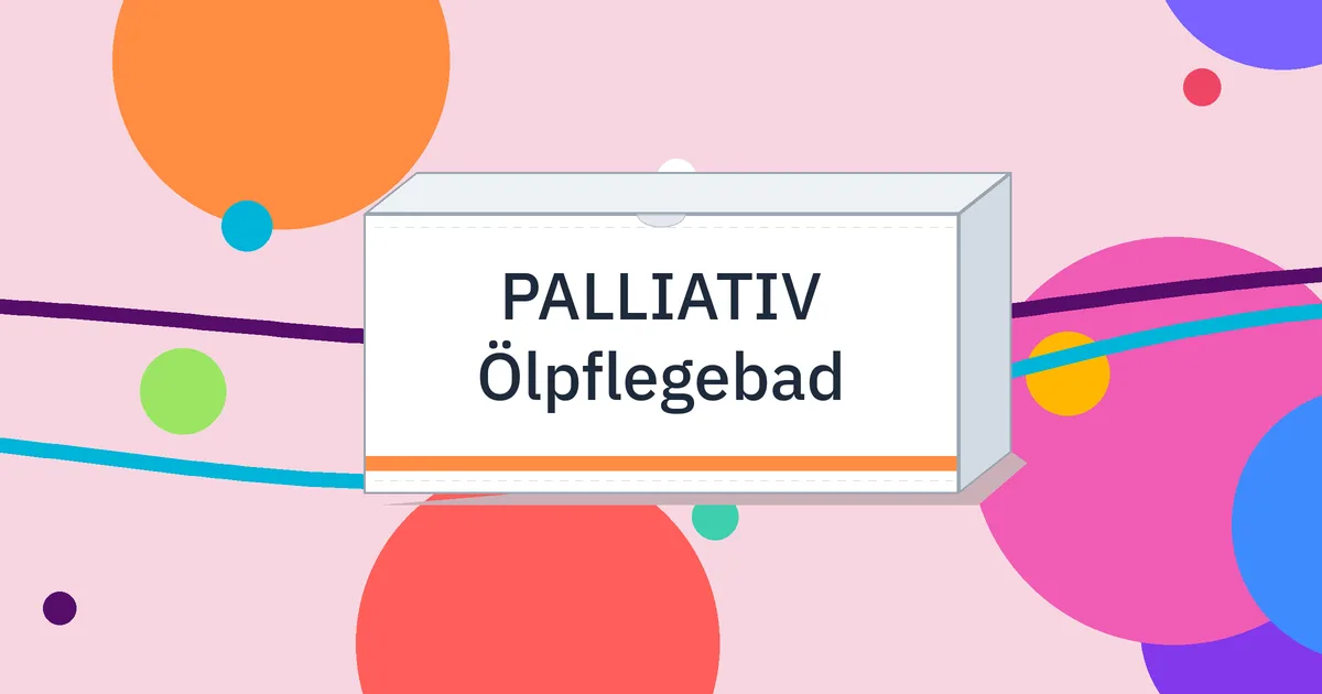 Symbolbild: Packung mit der Aufschrift PALLIATIV Ölpflegebad (PZN 07436545) – Verfügbarkeit und Bezug in Apotheken in Frankfurt am Main