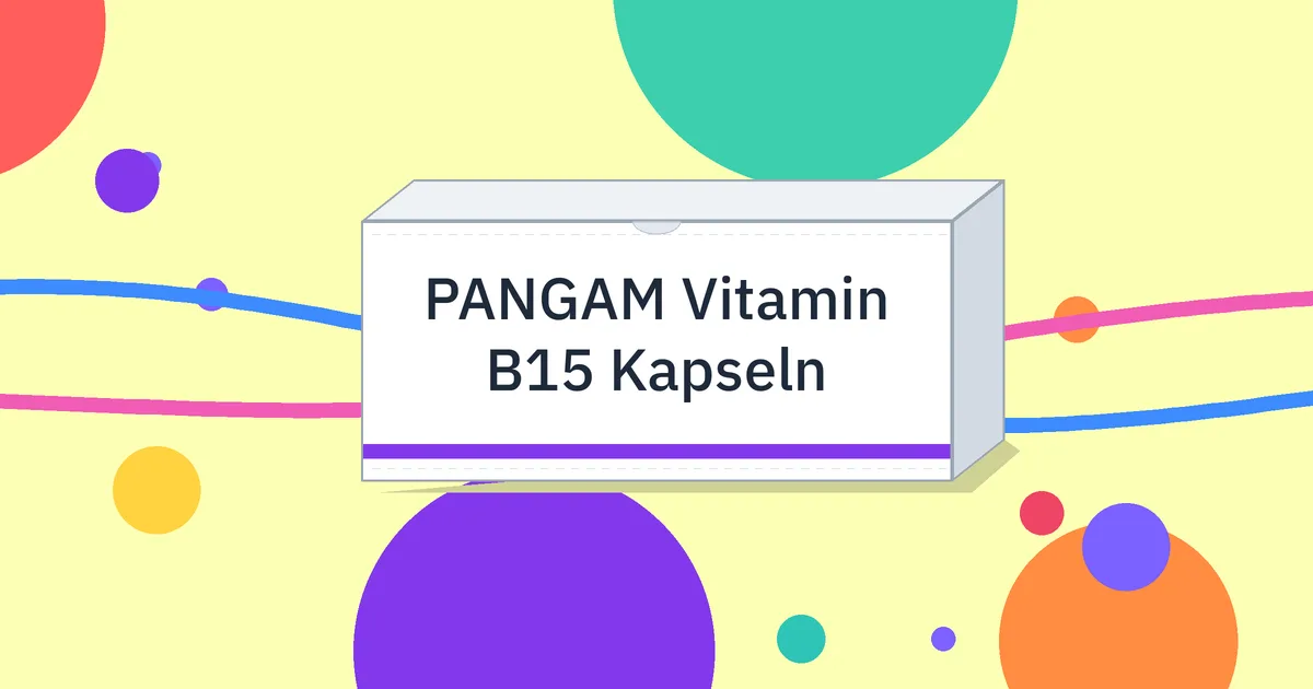 Symbolbild: Packung mit der Aufschrift PANGAM Vitamin B15 Kapseln (PZN 02164504) – Verfügbarkeit und Bezug in Apotheken in Frankfurt am Main