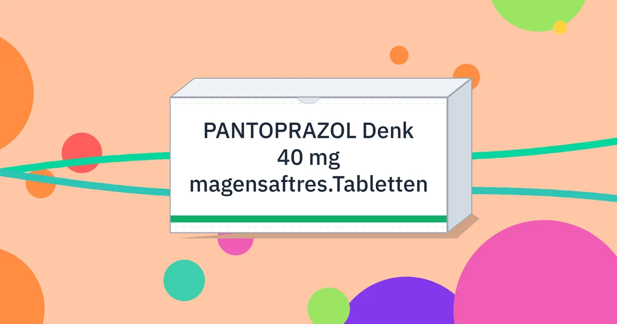 Symbolbild: Packung mit der Aufschrift PANTOPRAZOL Denk 40 mg magensaftres.Tabletten (PZN 16890177) – Verfügbarkeit und Bezug in Apotheken in Frankfurt am Main