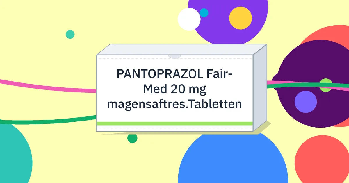 Symbolbild: Packung mit der Aufschrift PANTOPRAZOL Fair-Med 20 mg magensaftres.Tabletten (PZN 15243151) – Verfügbarkeit und Bezug in Apotheken in Frankfurt am Main