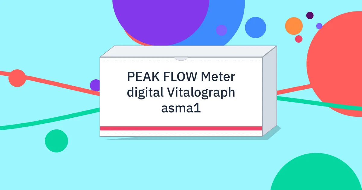 Symbolbild: Packung mit der Aufschrift PEAK FLOW Meter digital Vitalograph asma1 (PZN 06138283) – Verfügbarkeit und Bezug in Apotheken in Frankfurt am Main