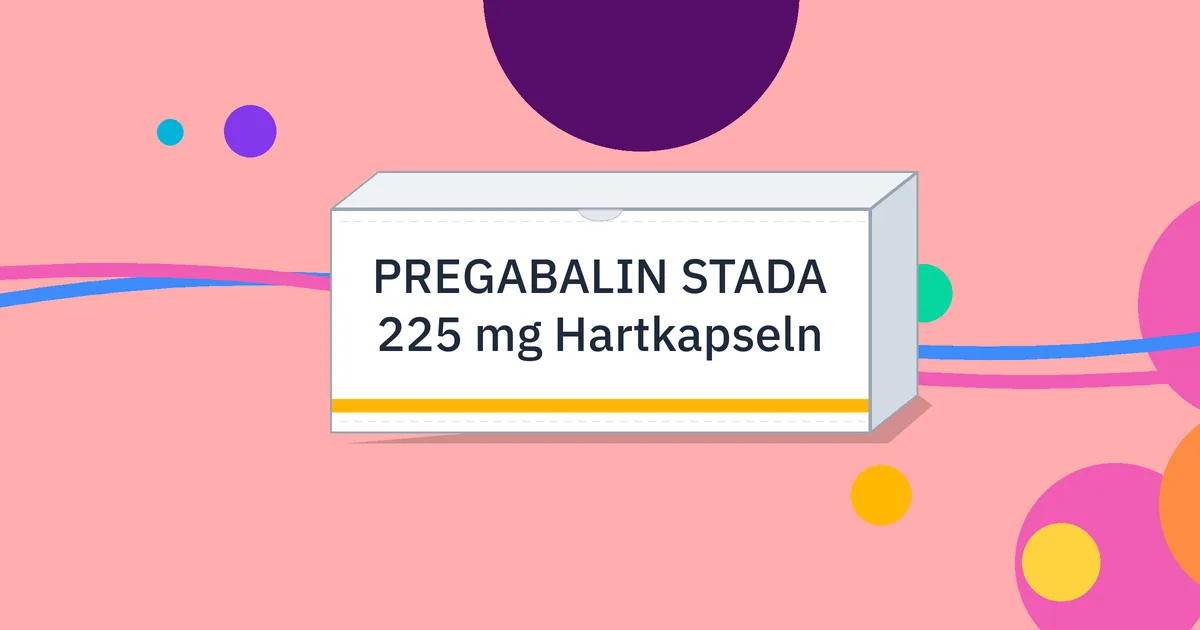 Symbolbild: Packung mit der Aufschrift PREGABALIN STADA 225 mg Hartkapseln (PZN 10780134) – Verfügbarkeit und Bezug in Apotheken in Frankfurt am Main