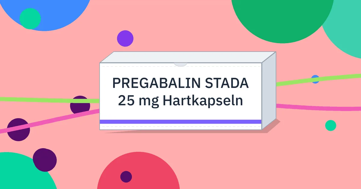Symbolbild: Packung mit der Aufschrift PREGABALIN STADA 25 mg Hartkapseln (PZN 10779970) – Verfügbarkeit und Bezug in Apotheken in Frankfurt am Main