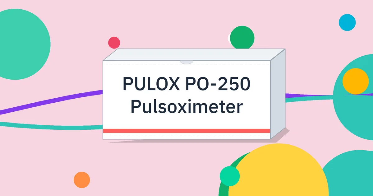 Symbolbild: Packung mit der Aufschrift PULOX PO-250 Pulsoximeter (PZN 10121549) – Verfügbarkeit und Bezug in Apotheken in Frankfurt am Main