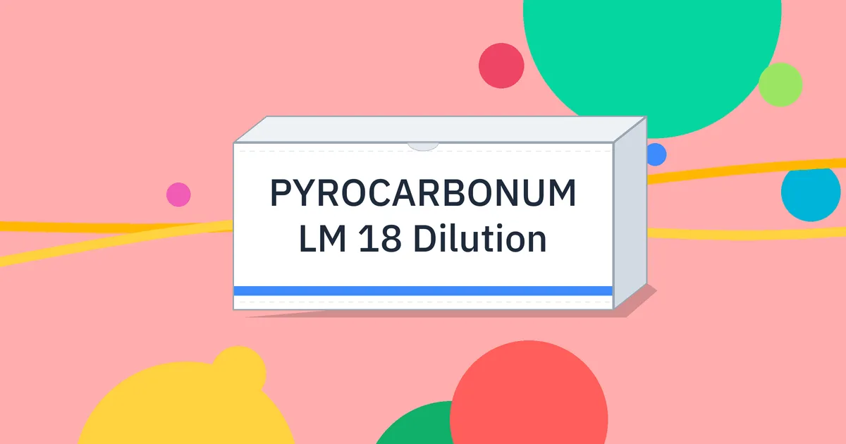 Symbolbild: Packung mit der Aufschrift PYROCARBONUM LM 18 Dilution (PZN 13672793) – Verfügbarkeit und Bezug in Apotheken in Frankfurt am Main