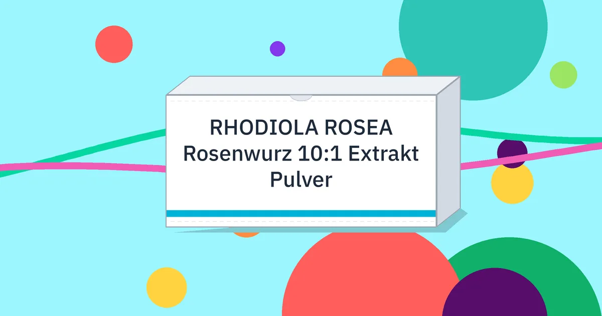 Symbolbild: Packung mit der Aufschrift RHODIOLA ROSEA Rosenwurz 10:1 Extrakt Pulver (PZN 16835793) – Verfügbarkeit und Bezug in Apotheken in Frankfurt am Main