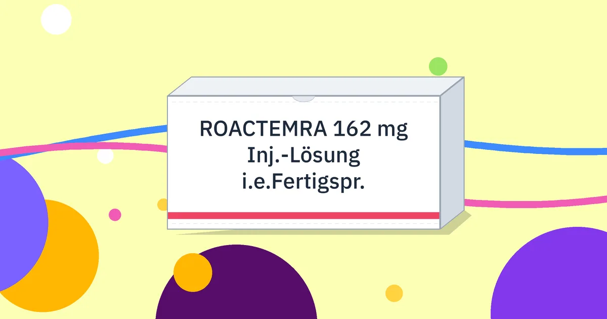 Symbolbild: Packung mit der Aufschrift ROACTEMRA 162 mg Inj.-Lösung i.e.Fertigspr. (PZN 11664393) – Verfügbarkeit und Bezug in Apotheken in Frankfurt am Main