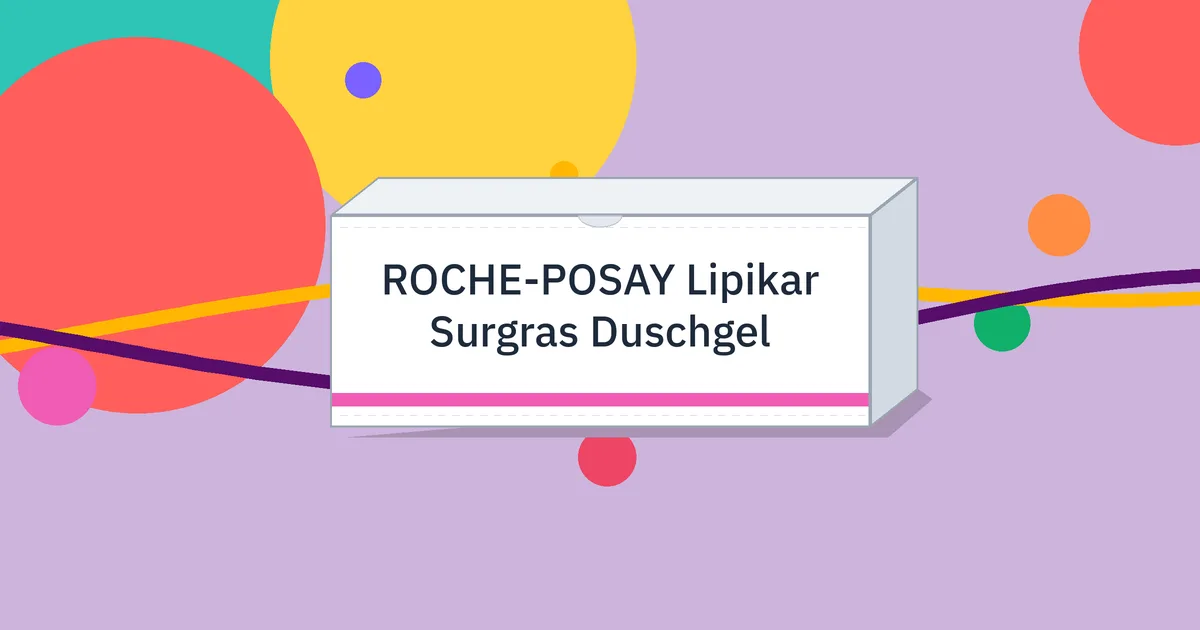 Symbolbild: Packung mit der Aufschrift ROCHE-POSAY Lipikar Surgras Duschgel (PZN 11714168) – Verfügbarkeit und Bezug in Apotheken in Frankfurt am Main