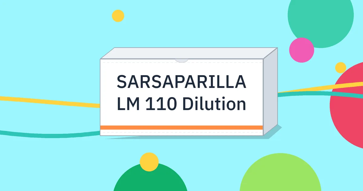 Symbolbild: Packung mit der Aufschrift SARSAPARILLA LM 110 Dilution (PZN 13183367) – Verfügbarkeit und Bezug in Apotheken in Frankfurt am Main