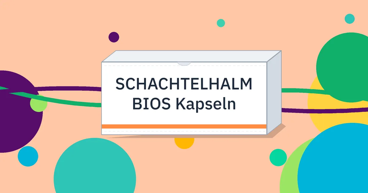 Symbolbild: Packung mit der Aufschrift SCHACHTELHALM BIOS Kapseln (PZN 05995536) – Verfügbarkeit und Bezug in Apotheken in Frankfurt am Main