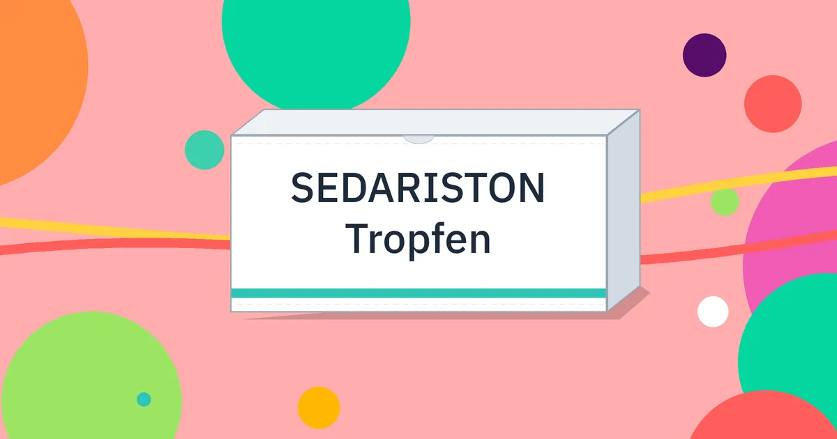 Symbolbild: Packung mit der Aufschrift SEDARISTON Tropfen (PZN 10169987) – Verfügbarkeit und Bezug in Apotheken in Frankfurt am Main