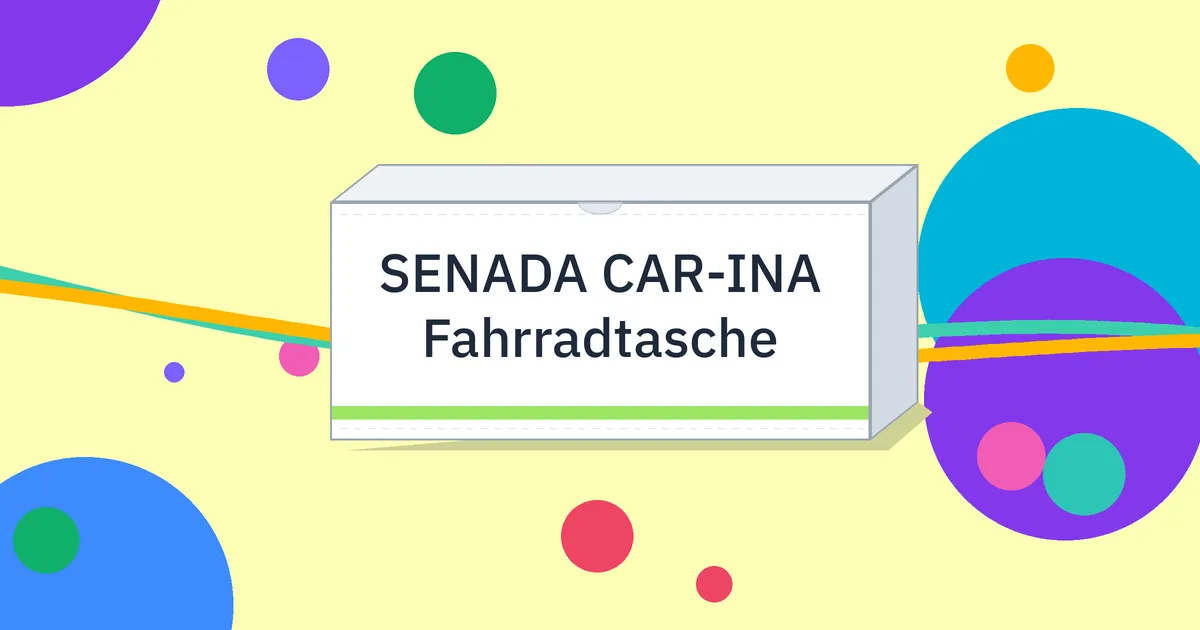 Symbolbild: Packung mit der Aufschrift SENADA CAR-INA Fahrradtasche (PZN 09484873) – Verfügbarkeit und Bezug in Apotheken in Frankfurt am Main