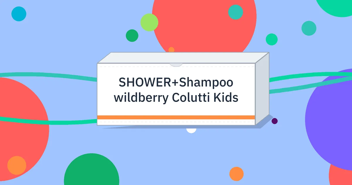 Symbolbild: Packung mit der Aufschrift SHOWER+Shampoo wildberry Colutti Kids (PZN 11349289) – Verfügbarkeit und Bezug in Apotheken in Frankfurt am Main