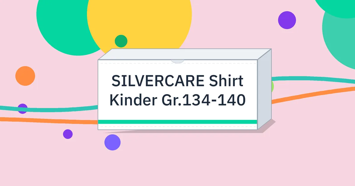 Symbolbild: Packung mit der Aufschrift SILVERCARE Shirt Kinder Gr.134-140 (PZN 09270706) – Verfügbarkeit und Bezug in Apotheken in Frankfurt am Main