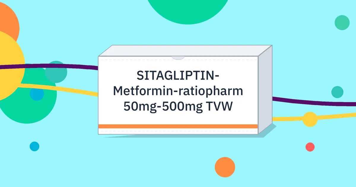 Symbolbild: Packung mit der Aufschrift SITAGLIPTIN-Metformin-ratiopharm 50mg-500mg TVW (PZN 17870403) – Verfügbarkeit und Bezug in Apotheken in Frankfurt am Main