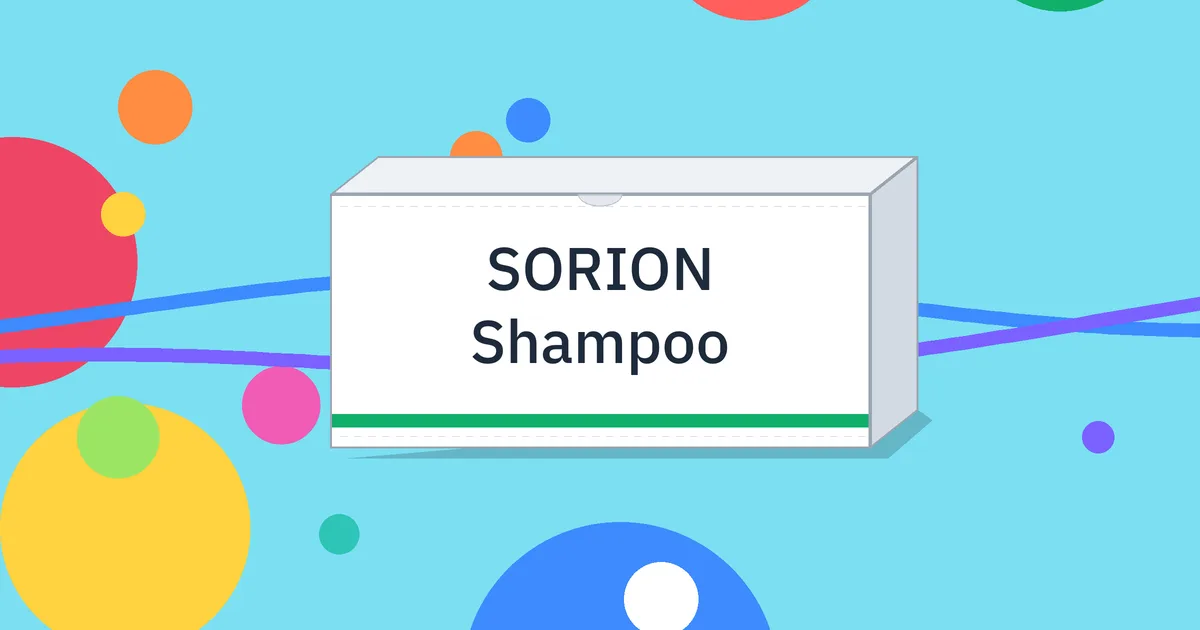 Symbolbild: Packung mit der Aufschrift SORION Shampoo (PZN 10709001) – Verfügbarkeit und Bezug in Apotheken in Frankfurt am Main