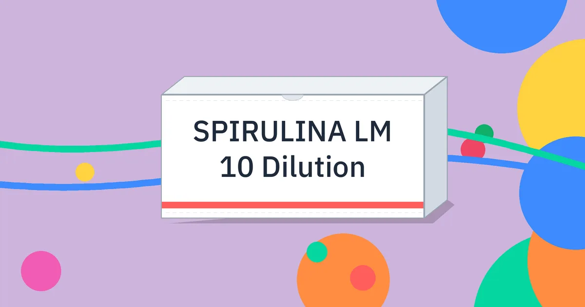 Symbolbild: Packung mit der Aufschrift SPIRULINA LM 10 Dilution (PZN 13682679) – Verfügbarkeit und Bezug in Apotheken in Frankfurt am Main
