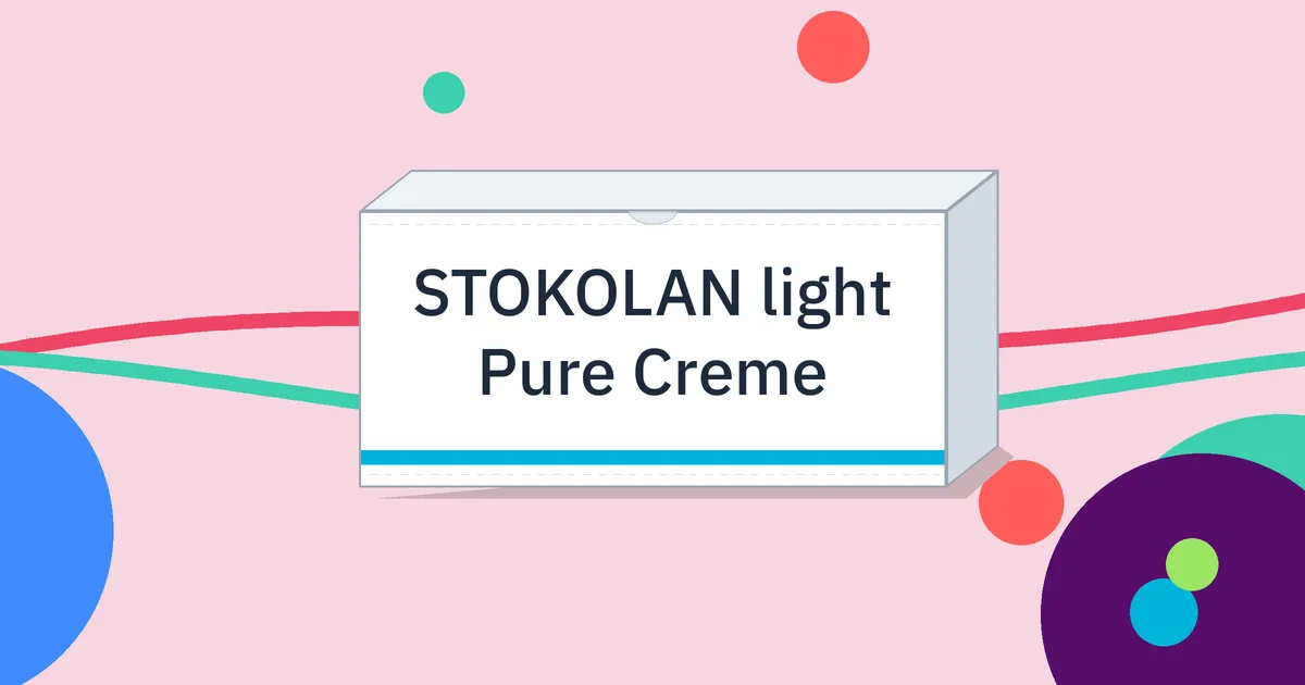 Symbolbild: Packung mit der Aufschrift STOKOLAN light Pure Creme (PZN 11033273) – Verfügbarkeit und Bezug in Apotheken in Frankfurt am Main