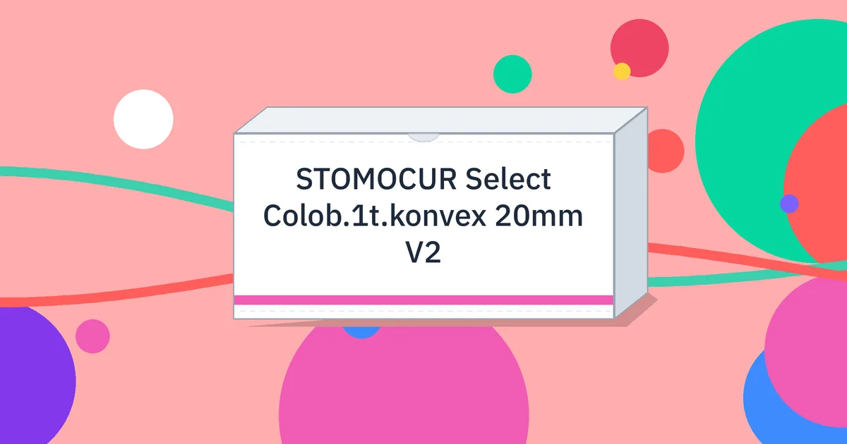 Symbolbild: Packung mit der Aufschrift STOMOCUR Select Colob.1t.konvex 20mm V2 (PZN 18198681) – Verfügbarkeit und Bezug in Apotheken in Frankfurt am Main