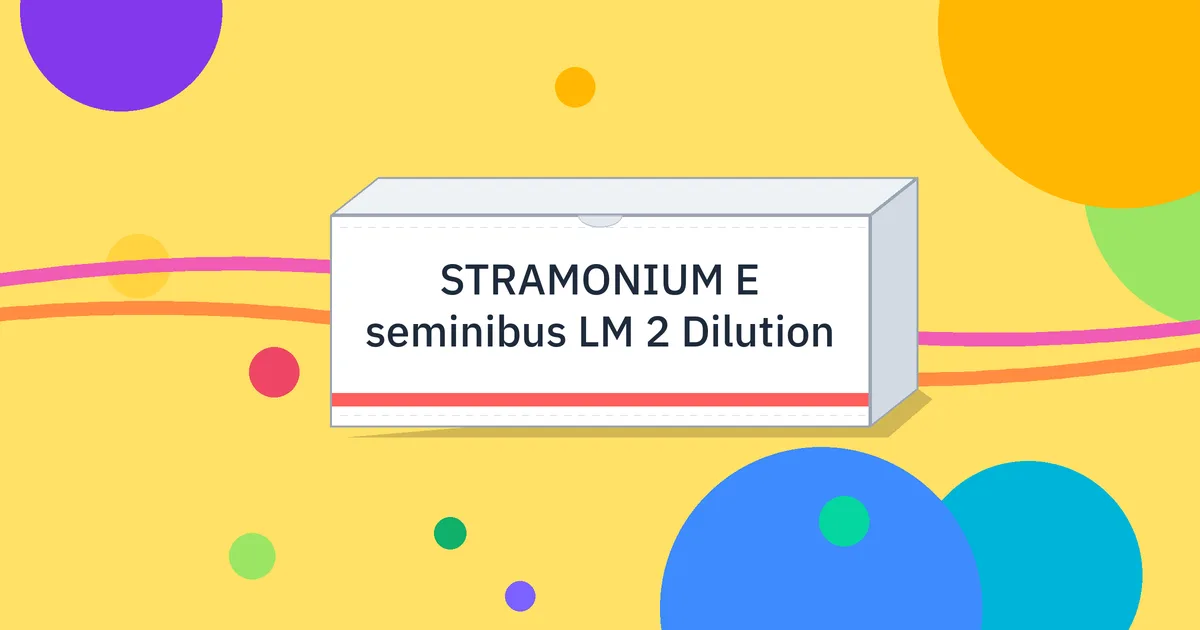 Symbolbild: Packung mit der Aufschrift STRAMONIUM E seminibus LM 2 Dilution (PZN 13202136) – Verfügbarkeit und Bezug in Apotheken in Frankfurt am Main