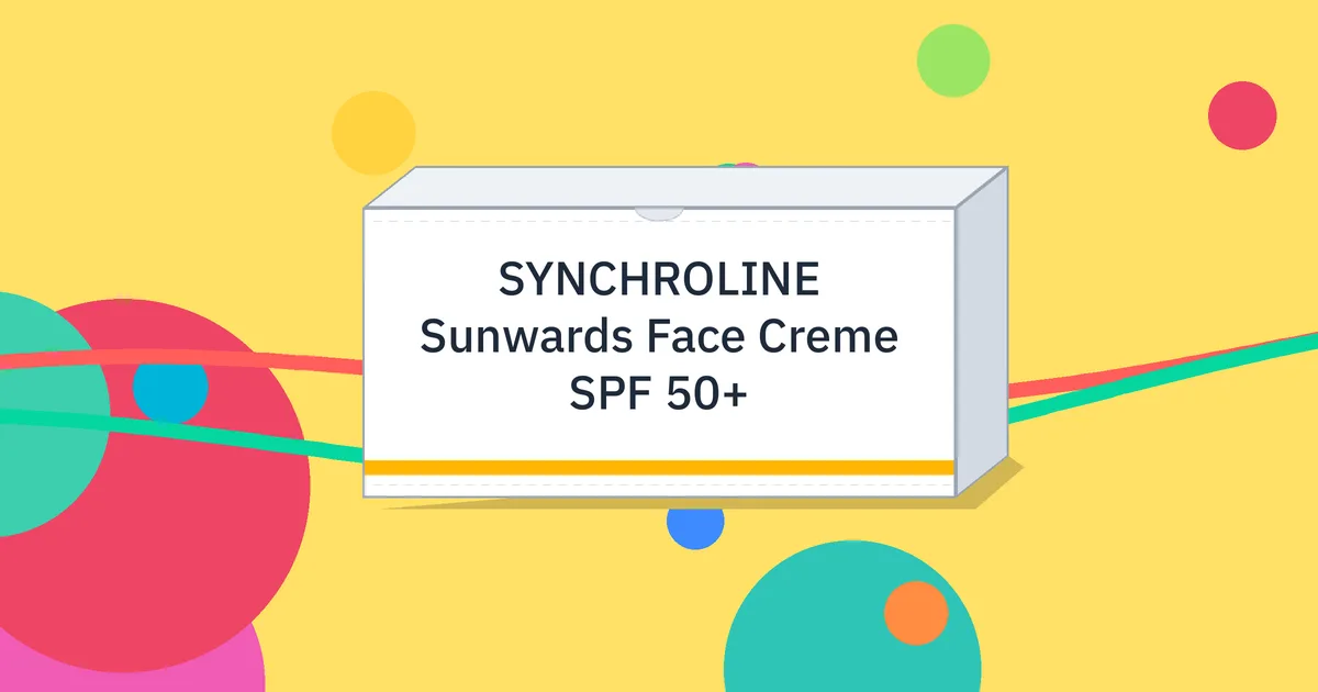 Symbolbild: Packung mit der Aufschrift SYNCHROLINE Sunwards Face Creme SPF 50+ (PZN 15784929) – Verfügbarkeit und Bezug in Apotheken in Frankfurt am Main