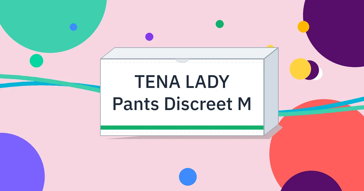Symbolbild: Packung mit der Aufschrift TENA LADY Pants Discreet M (PZN 11846929) – Verfügbarkeit und Bezug in Apotheken in Frankfurt am Main