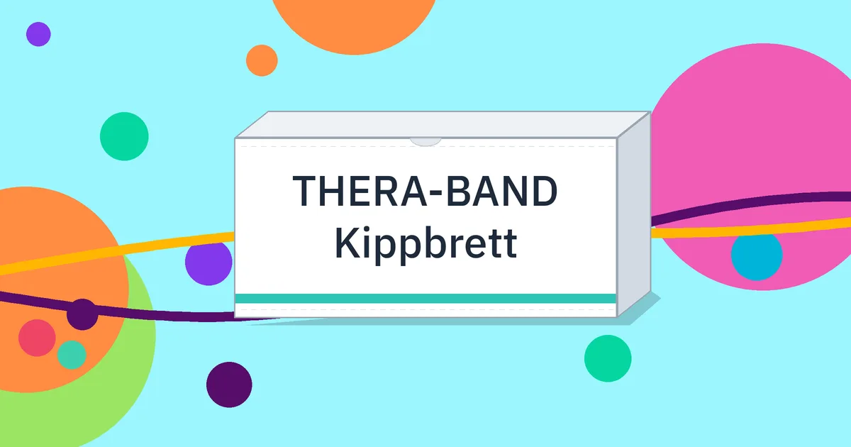 Symbolbild: Packung mit der Aufschrift THERA-BAND Kippbrett (PZN 00523991) – Verfügbarkeit und Bezug in Apotheken in Frankfurt am Main