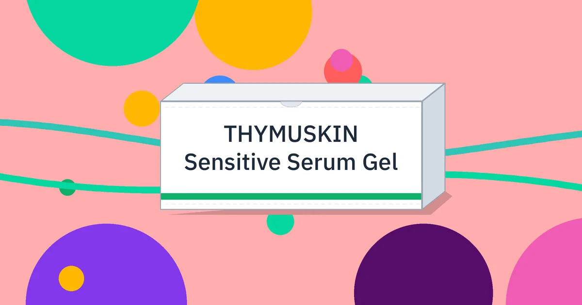 Symbolbild: Packung mit der Aufschrift THYMUSKIN Sensitive Serum Gel (PZN 19458753) – Verfügbarkeit und Bezug in Apotheken in Frankfurt am Main
