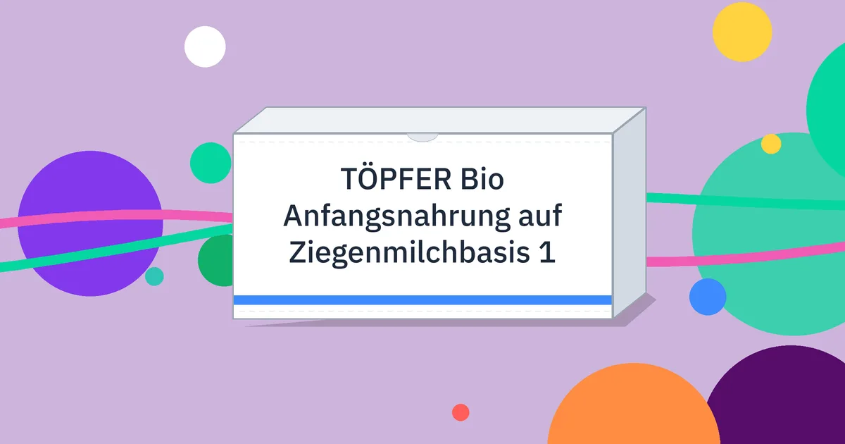 Symbolbild: Packung mit der Aufschrift TÖPFER Bio Anfangsnahrung auf Ziegenmilchbasis 1 (PZN 10283341) – Verfügbarkeit und Bezug in Apotheken in Frankfurt am Main
