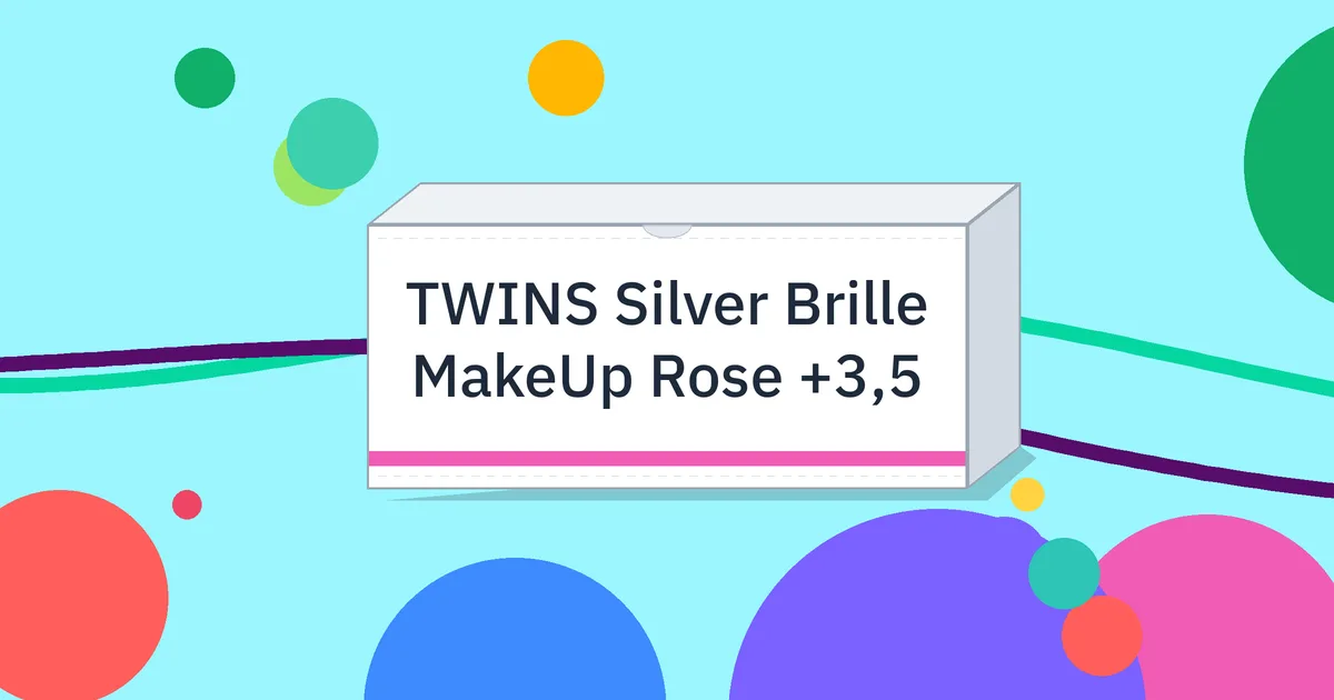 Symbolbild: Packung mit der Aufschrift TWINS Silver Brille MakeUp Rose +3,5 (PZN 14041468) – Verfügbarkeit und Bezug in Apotheken in Frankfurt am Main