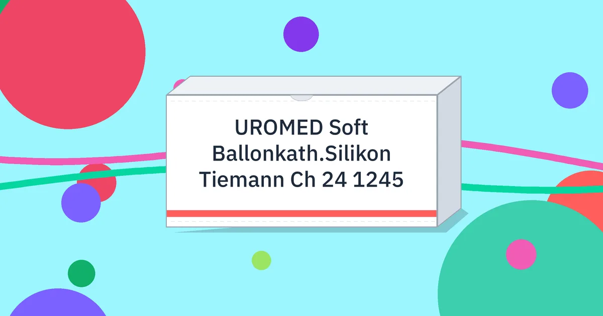 Symbolbild: Packung mit der Aufschrift UROMED Soft Ballonkath.Silikon Tiemann Ch 24 1245 (PZN 02422917) – Verfügbarkeit und Bezug in Apotheken in Frankfurt am Main