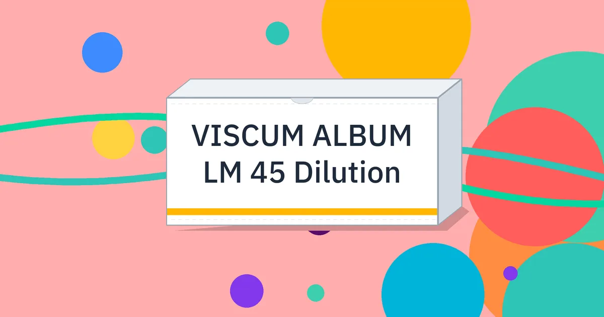 Symbolbild: Packung mit der Aufschrift VISCUM ALBUM LM 45 Dilution (PZN 13278300) – Verfügbarkeit und Bezug in Apotheken in Frankfurt am Main
