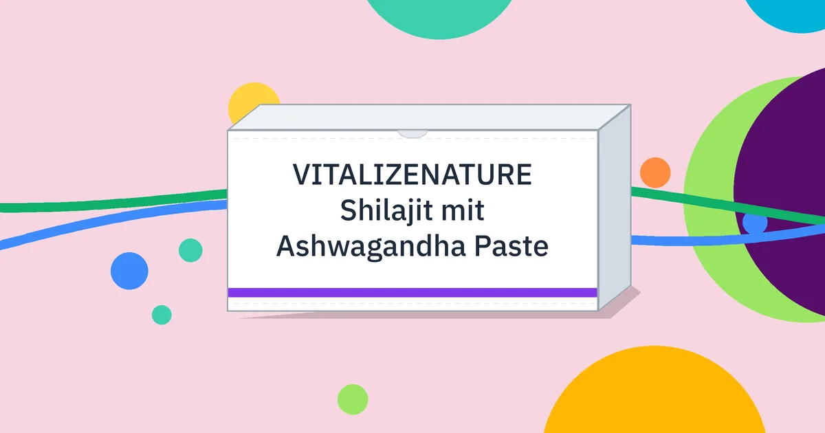 Symbolbild: Packung mit der Aufschrift VITALIZENATURE Shilajit mit Ashwagandha Paste (PZN 20062434) – Verfügbarkeit und Bezug in Apotheken in Frankfurt am Main