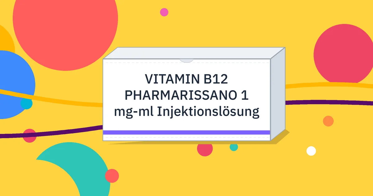 Symbolbild: Packung mit der Aufschrift VITAMIN B12 PHARMARISSANO 1 mg-ml Injektionslösung (PZN 18887794) – Verfügbarkeit und Bezug in Apotheken in Frankfurt am Main