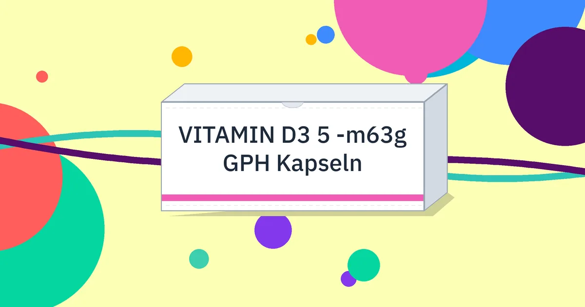 Symbolbild: Packung mit der Aufschrift VITAMIN D3 5 -m63g GPH Kapseln (PZN 00896485) – Verfügbarkeit und Bezug in Apotheken in Frankfurt am Main
