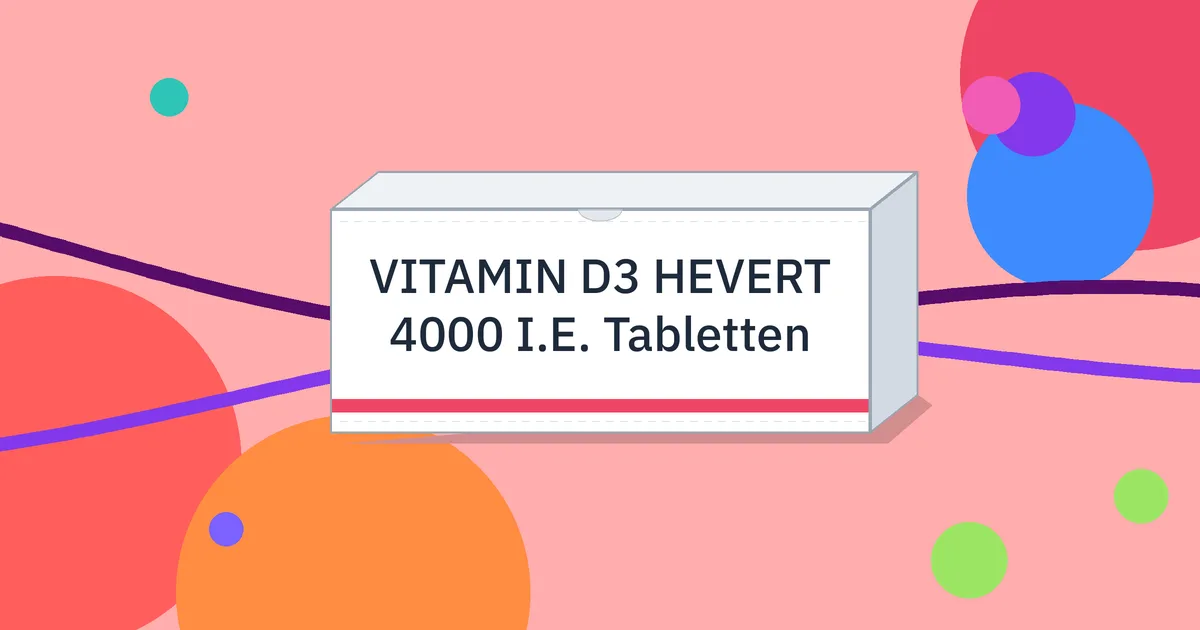 Symbolbild: Packung mit der Aufschrift VITAMIN D3 HEVERT 4000 I.E. Tabletten (PZN 19903331) – Verfügbarkeit und Bezug in Apotheken in Frankfurt am Main