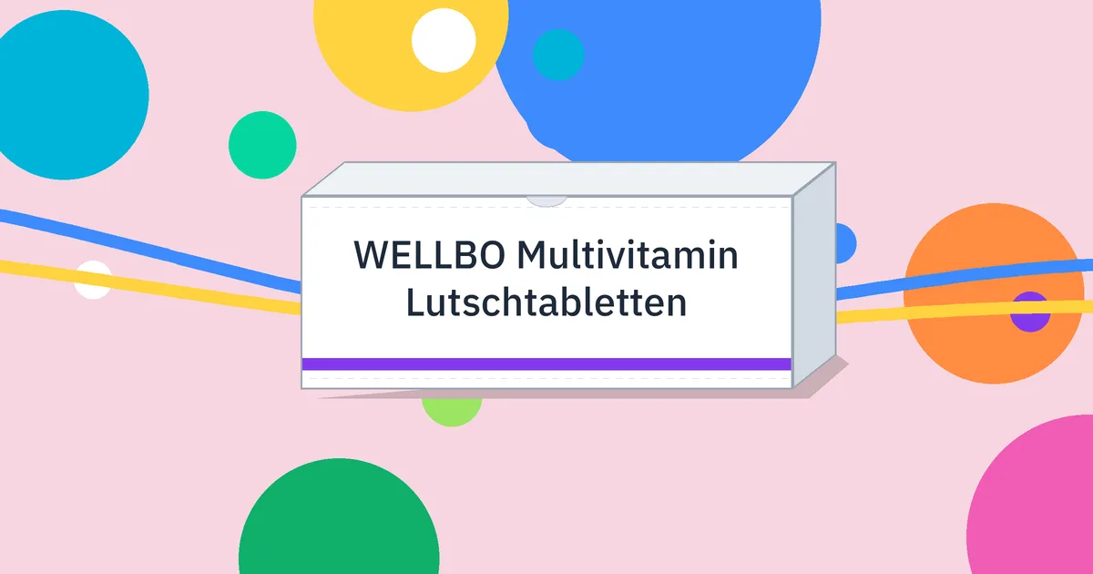 Symbolbild: Packung mit der Aufschrift WELLBO Multivitamin Lutschtabletten (PZN 05024732) – Verfügbarkeit und Bezug in Apotheken in Frankfurt am Main
