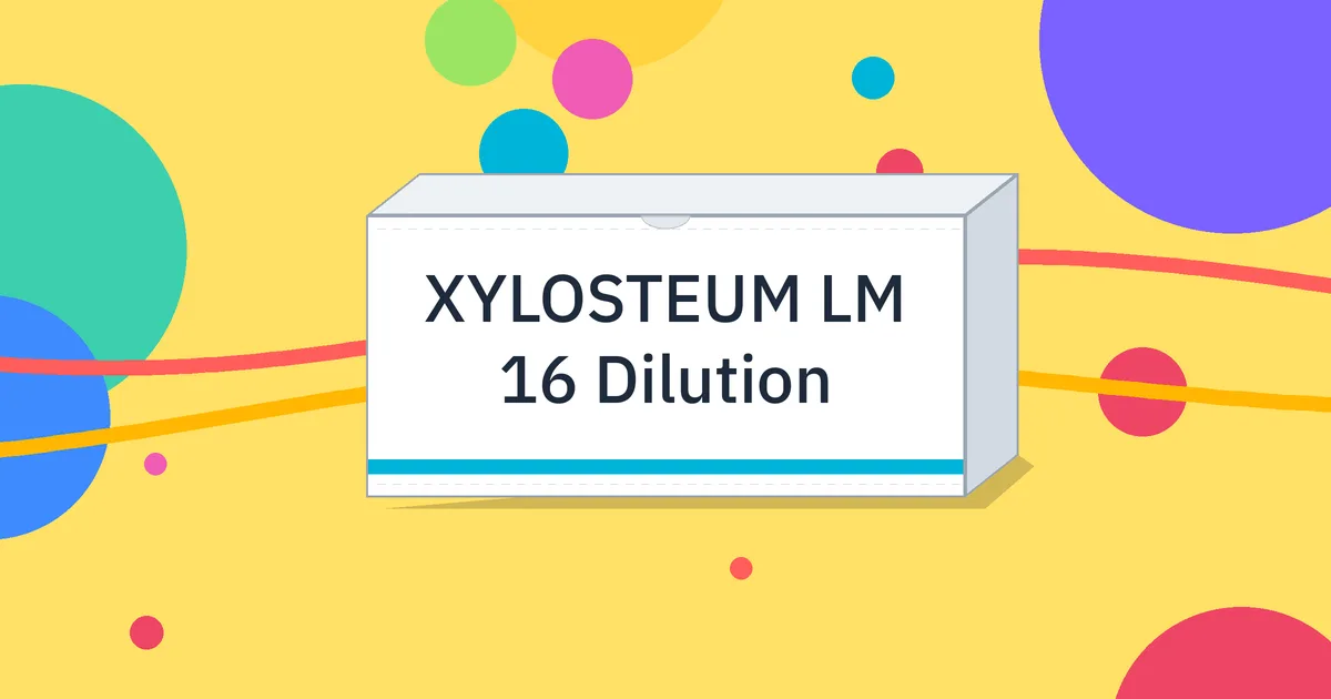 Symbolbild: Packung mit der Aufschrift XYLOSTEUM LM 16 Dilution (PZN 13284281) – Verfügbarkeit und Bezug in Apotheken in Frankfurt am Main