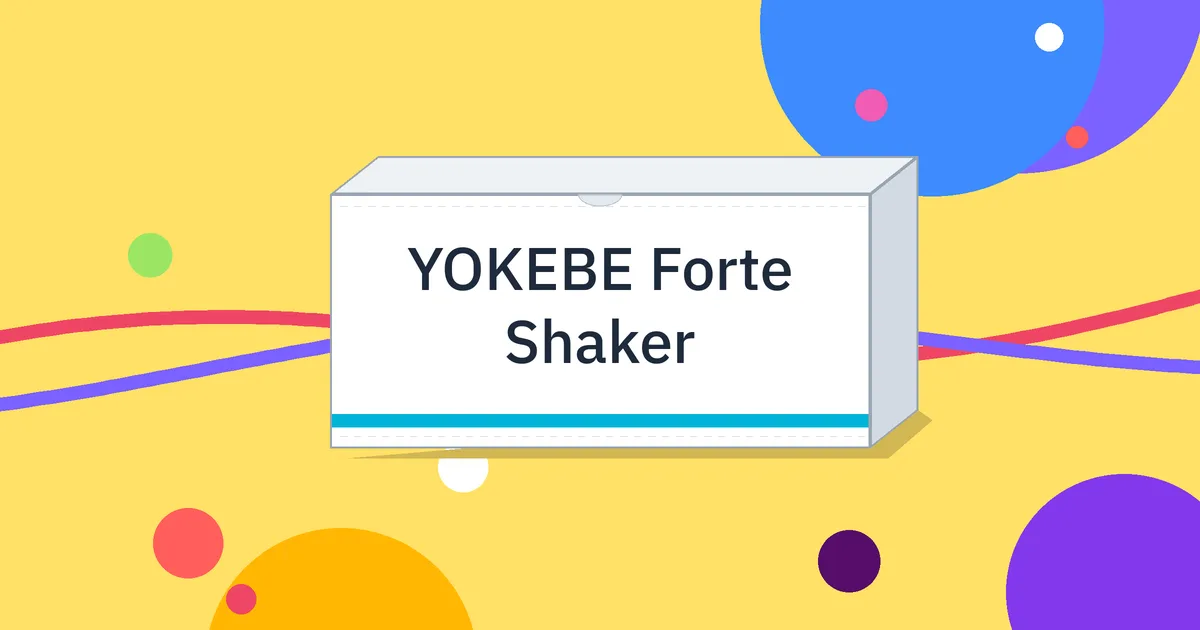 Symbolbild: Packung mit der Aufschrift YOKEBE Forte Shaker (PZN 10941732) – Verfügbarkeit und Bezug in Apotheken in Frankfurt am Main