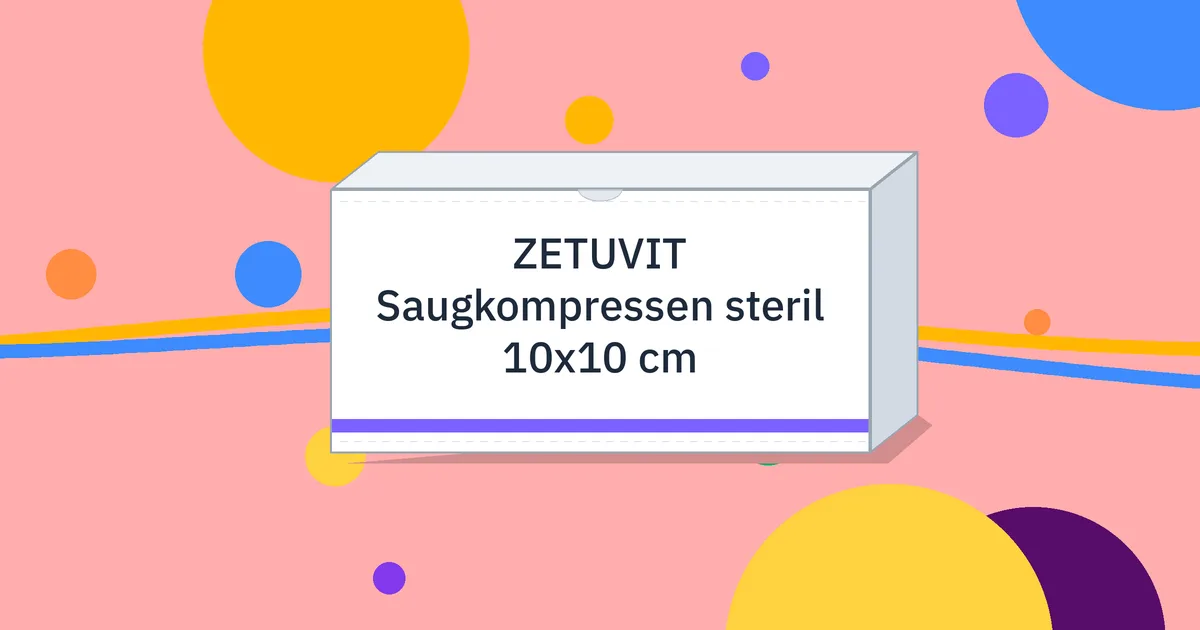 Symbolbild: Packung mit der Aufschrift ZETUVIT Saugkompressen steril 10x10 cm (PZN 16767005) – Verfügbarkeit und Bezug in Apotheken in Frankfurt am Main
