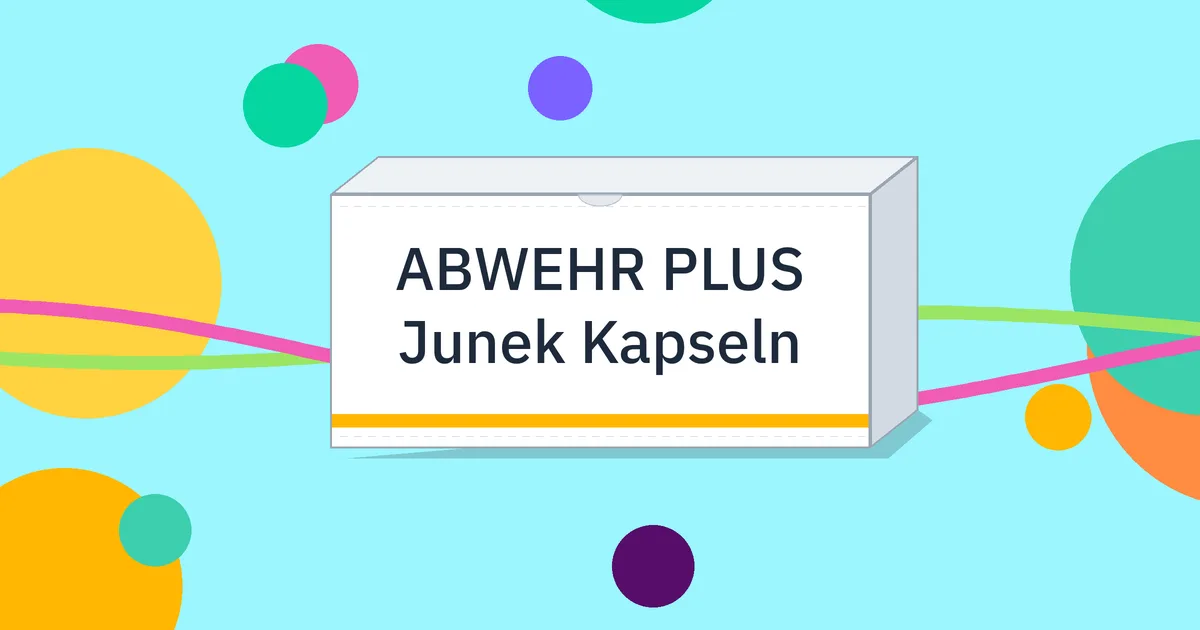 Symbolbild: Packung mit der Aufschrift ABWEHR PLUS Junek Kapseln (PZN 10556371) – Verfügbarkeit und Bezug in Apotheken in Frankfurt am Main