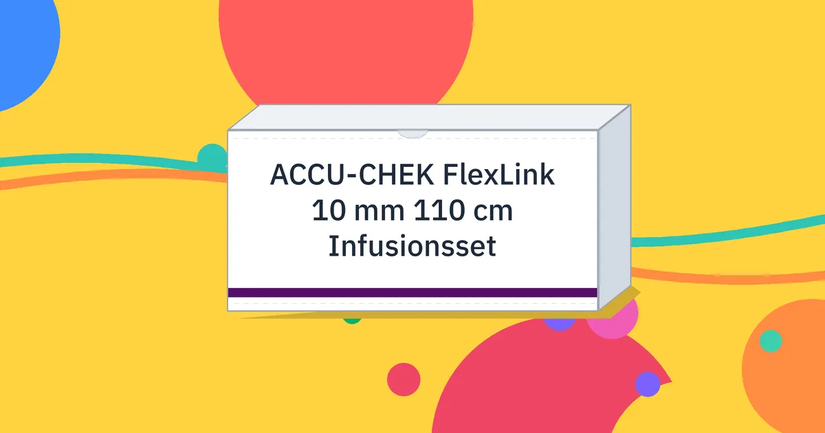 Symbolbild: Packung mit der Aufschrift ACCU-CHEK FlexLink 10 mm 110 cm Infusionsset (PZN 16786965) – Verfügbarkeit und Bezug in Apotheken in Frankfurt am Main